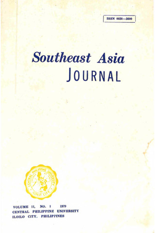 Southeast Asia Journal Volume 11(1), 1979